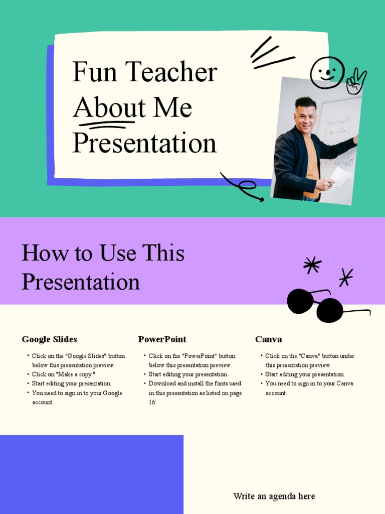 Fun Teacher Presentation Template | PDF | Microsoft Power Point