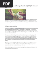 CBT Formulation Template | PDF