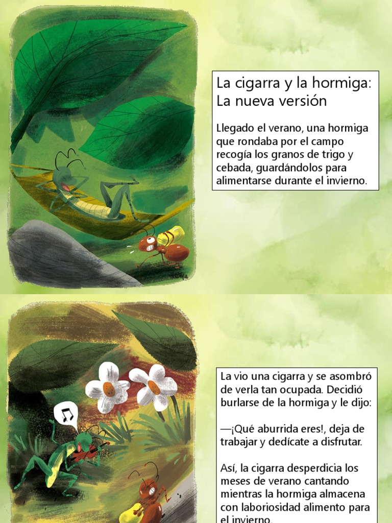 La Cigarra y La Hormiga La Nueva Version | PDF