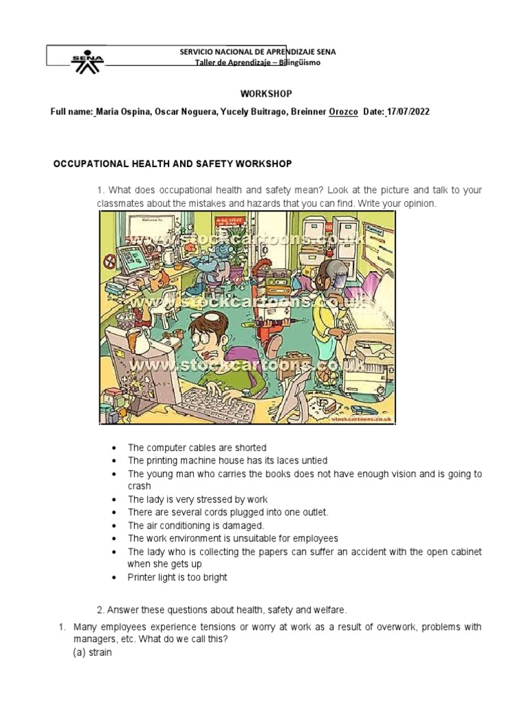 Workplace Safety Workshop | PDF | Occupational Safety And Health | Risk