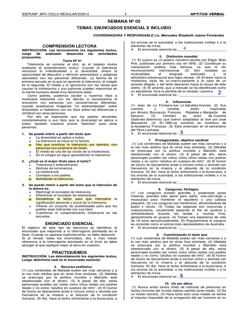 Modulo de Alumno - Semana O2 Resuelto | PDF