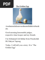 The Goose That Laid Golden Eggs Story | PDF
