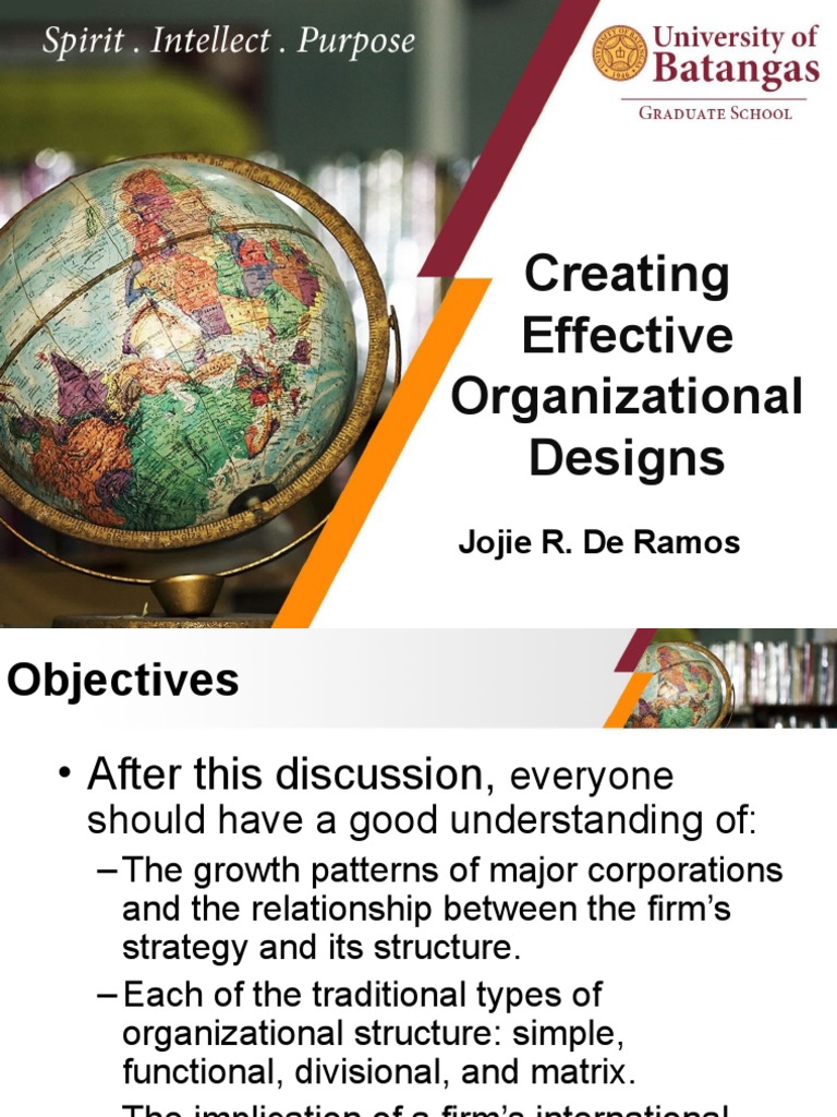 Creating Effective Organizational Designs | PDF | Organizational ...