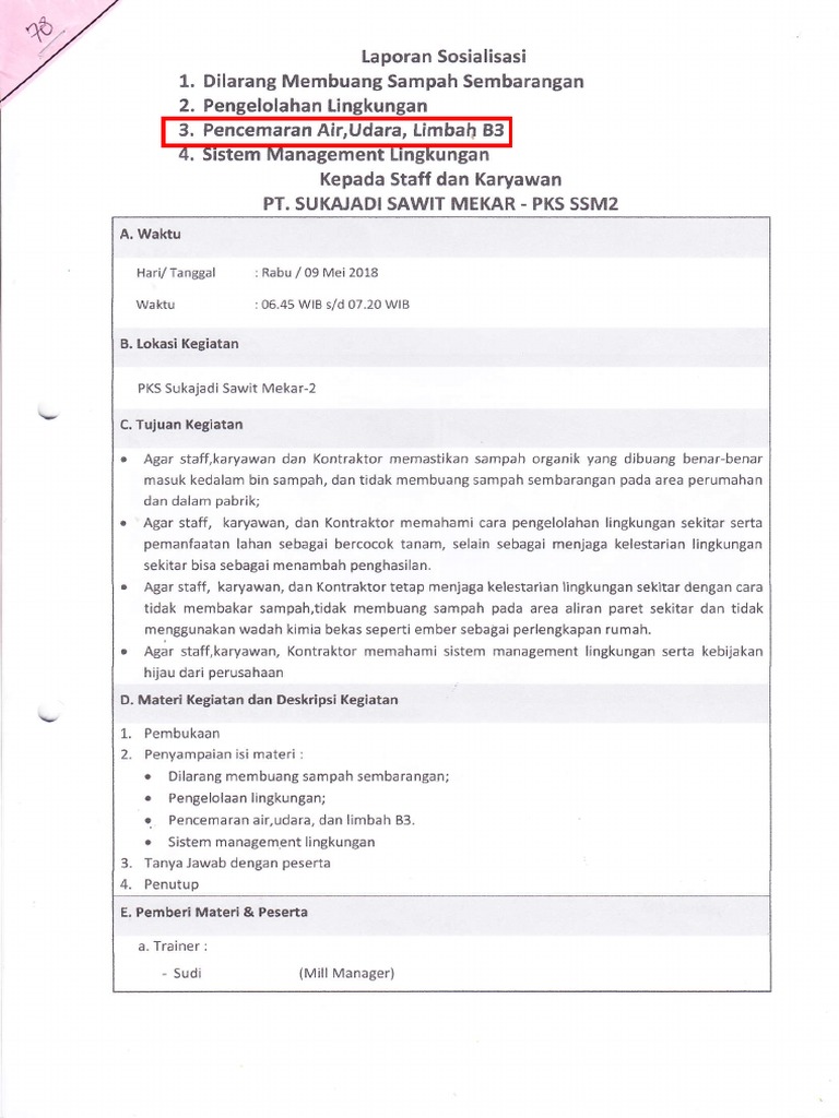 Training SML Karyawan | PDF