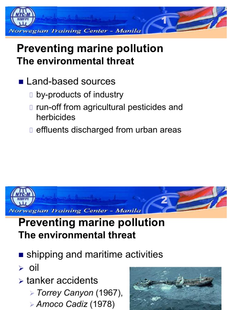 Preventing Marine Pollution | PDF | Oil Tanker | Waste