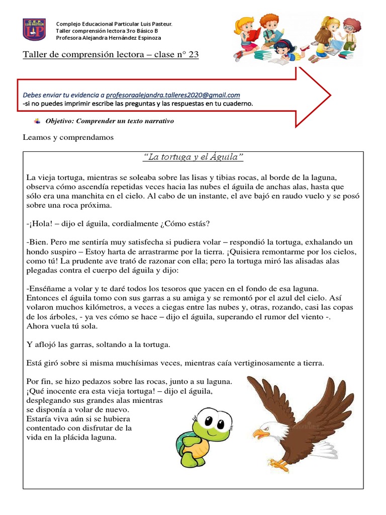 Actividad N 23 Taller De Comprensión Lectora 3 B Pdf