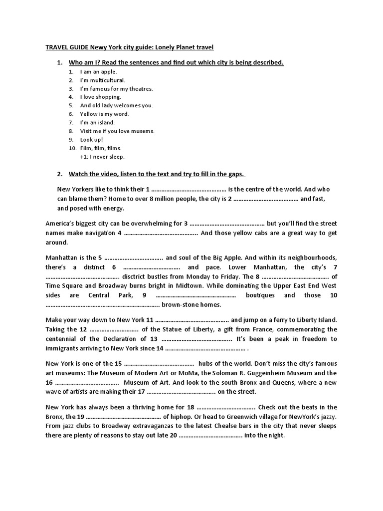 New York City Travel Guide | PDF | New York City