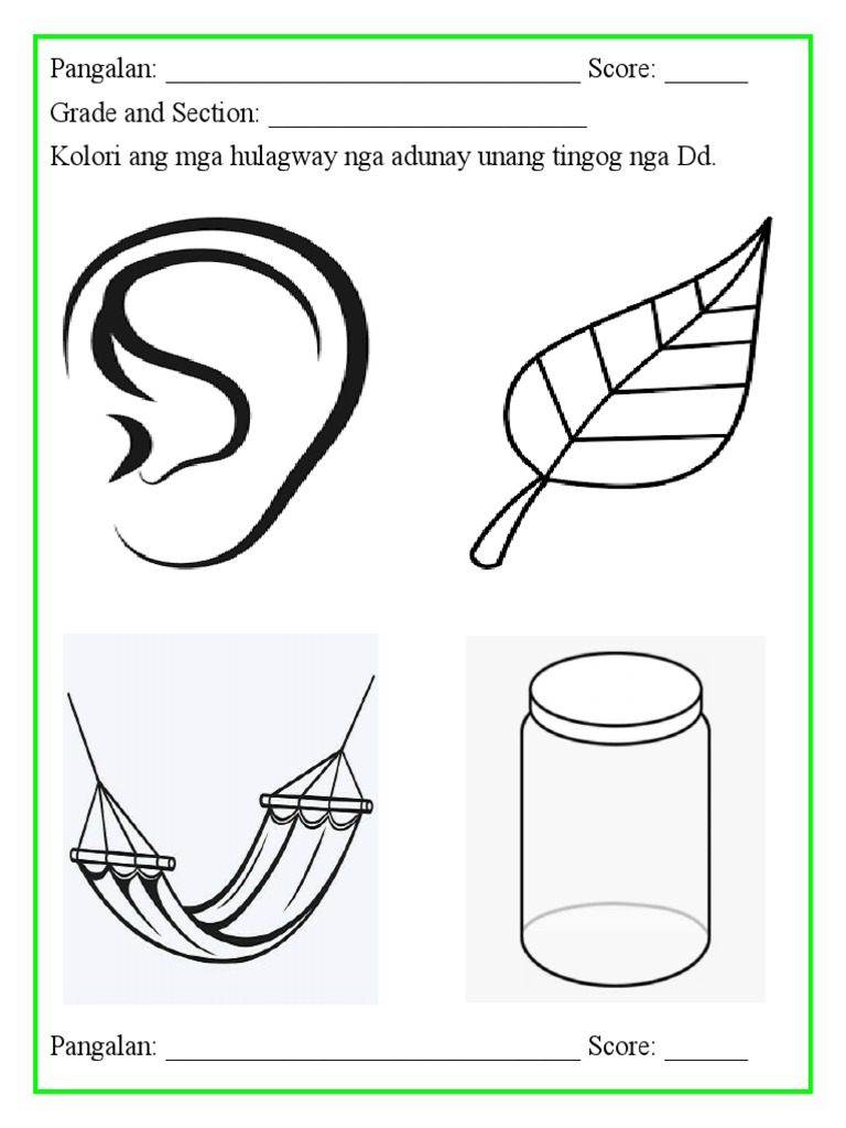 Letter DD Worksheets | PDF