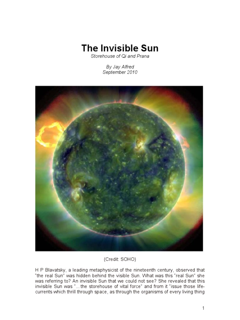 The Invisible Sun Dark Matter Sun
