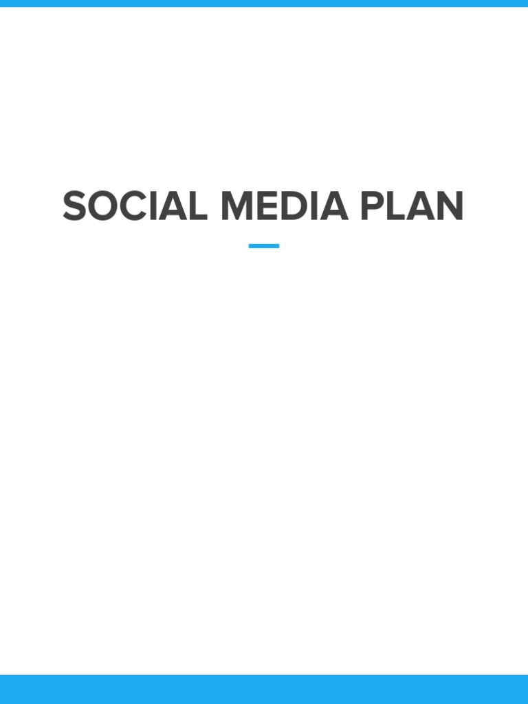 Social Media Plan | PDF