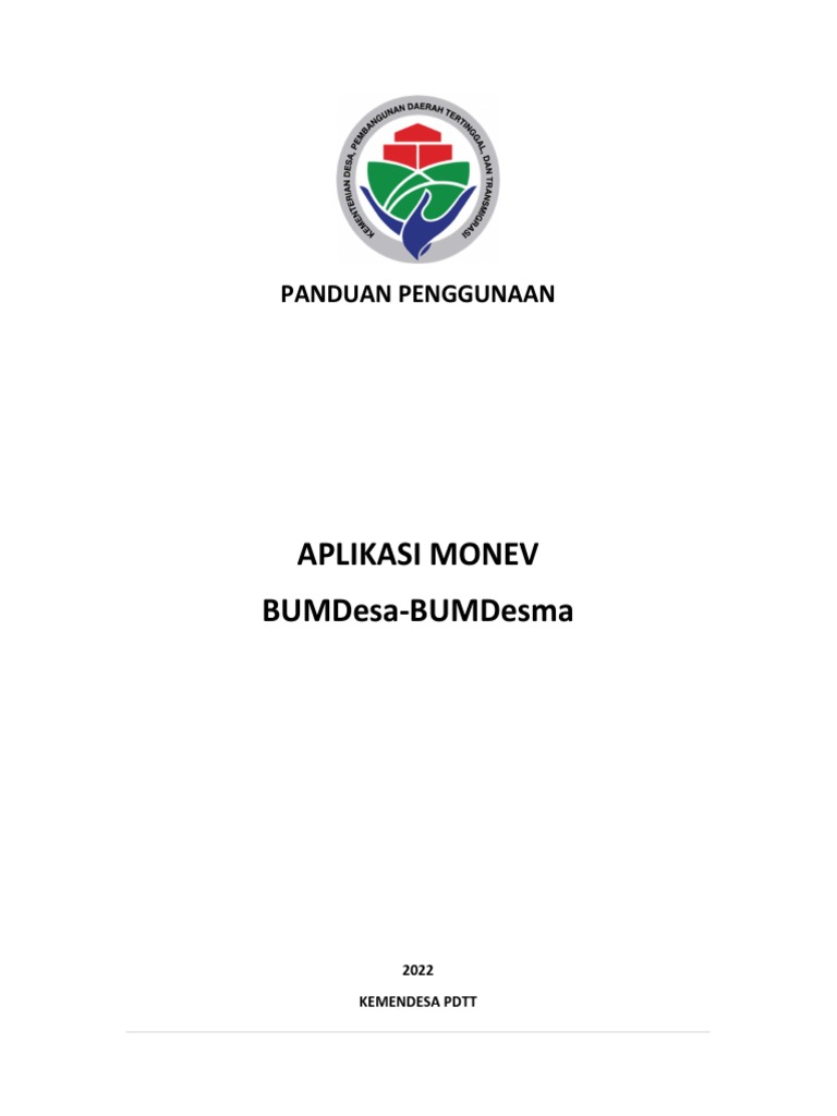 Panduan Penggunaan Aplikasi Monev - V2 | PDF