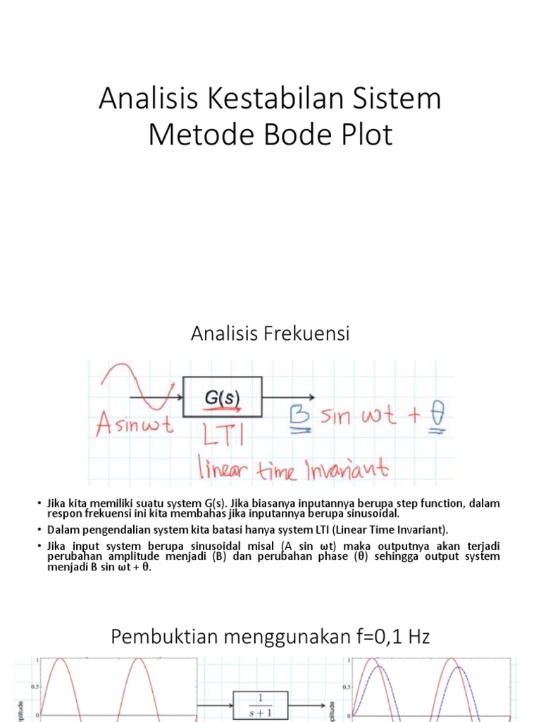 5.3 Analisis Kestabilan Sistem Metode Bode Plot | PDF
