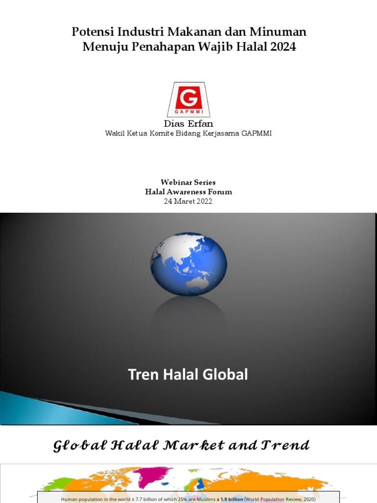 Halal Webinar Series - GAPMMI | PDF | Indonesia | Foods