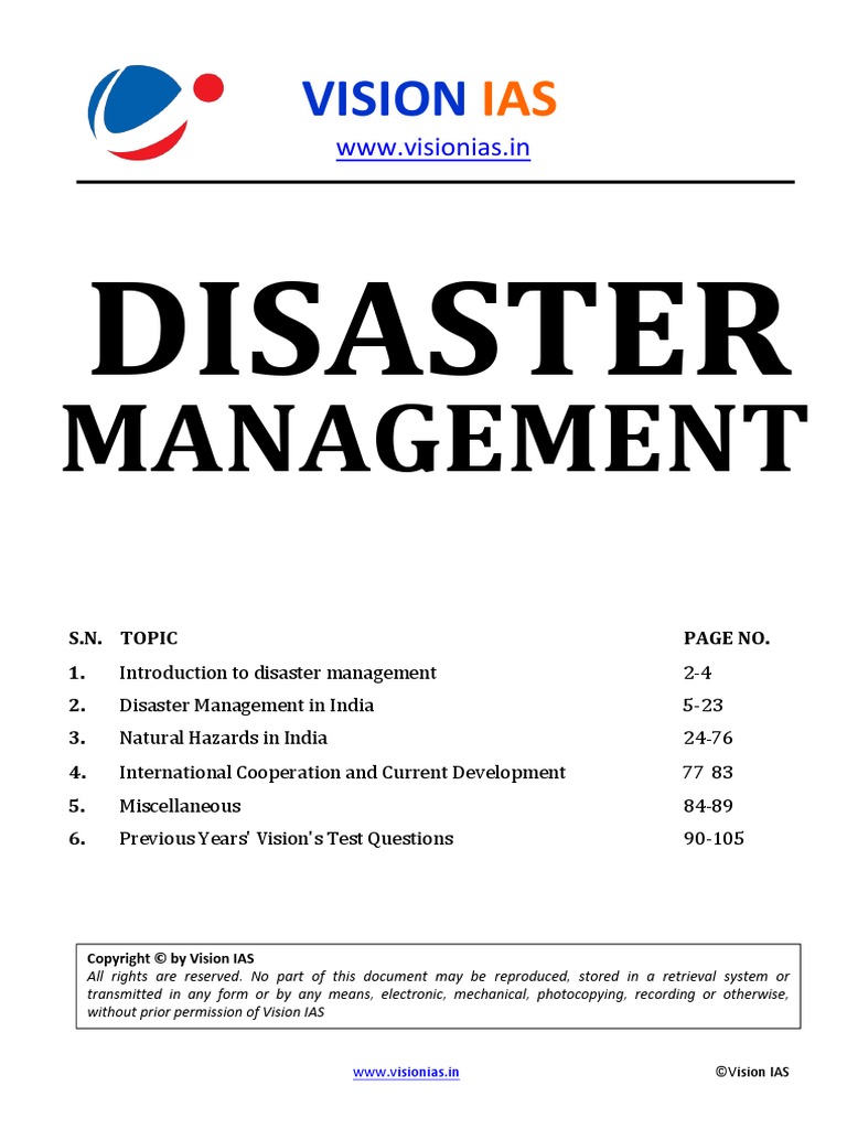 Disaster Management | PDF | Hazards | Emergency Management