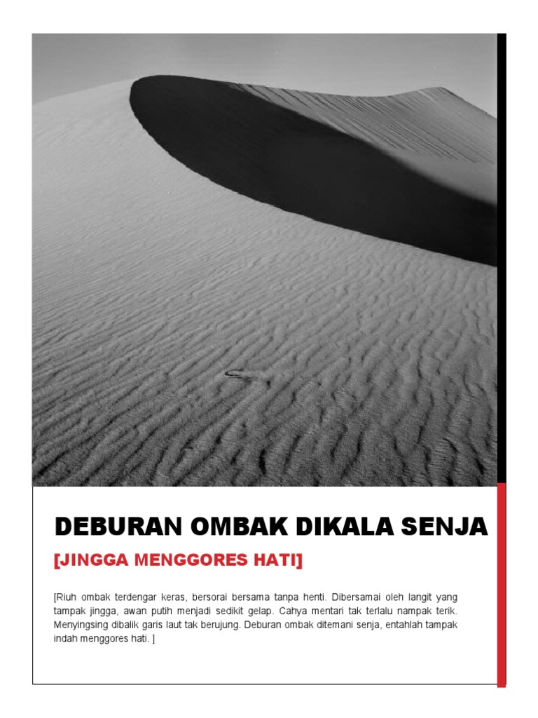Deburan Ombak Dikala Senja | PDF | Computing | Communication Design