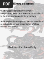 Medusa: A Poem by Carol Ann Duffy | PDF | Poetry
