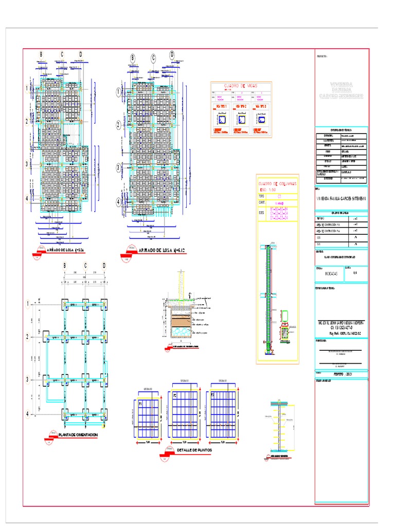 PLANO ESTRUCTURAL 1 - CASA FAMILIA GARCES SITENESKI-Presentación1 | PDF | Sectores Economicos ...