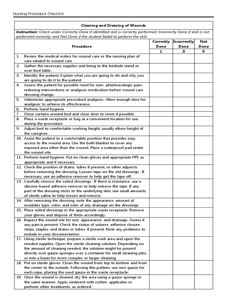 Cleaning-and-dressing-wounds | PDF | Wound | Medical Specialties