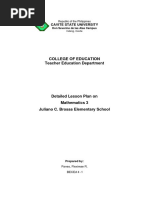 Math 3 - Q4 - DLP For COT2 - Pagsukat NG Area Gamit Ang Agnkop Na Yunit | PDF