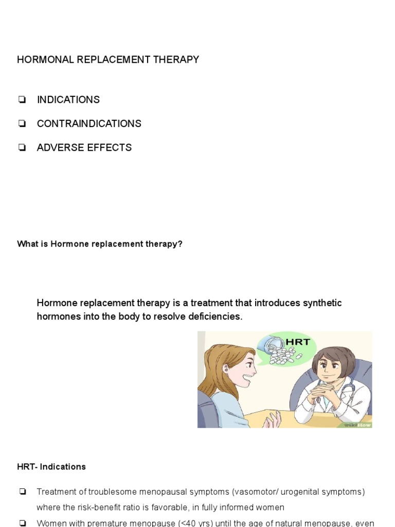 An Overview of Hormone Replacement Therapy: Indications ...