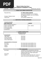 Msds Sodium Hypochlorite (Bayclin) | PDF | Toxicity | Physical Sciences