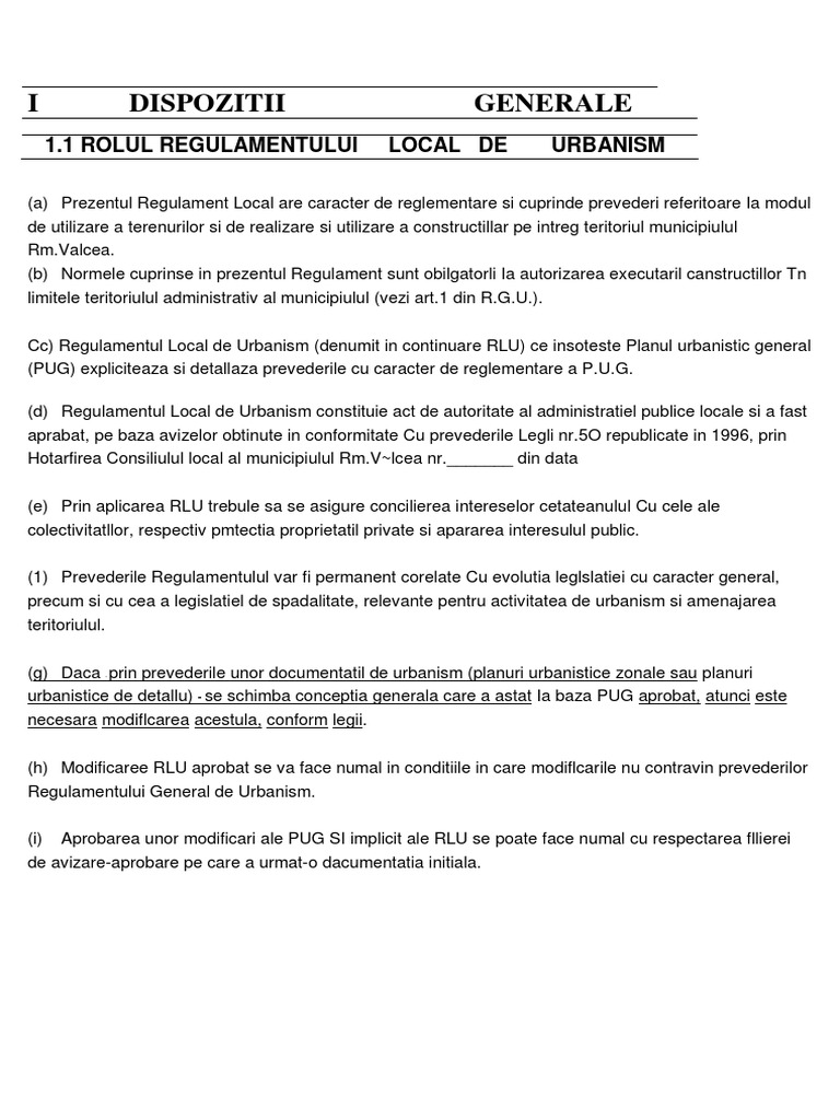 Regulament Pug 2000 | PDF