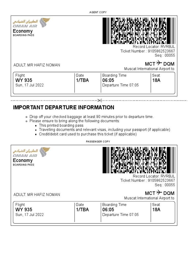 Confirmation - Check-In | PDF