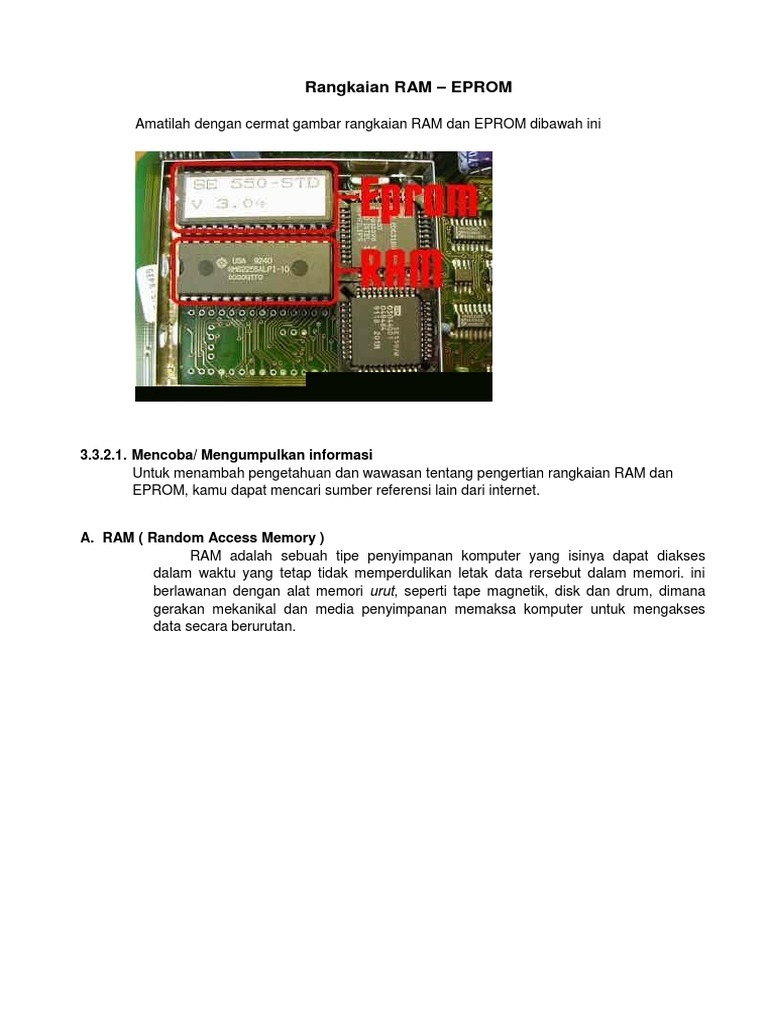 Struktur dan Jenis RAM dalam Komputer | PDF
