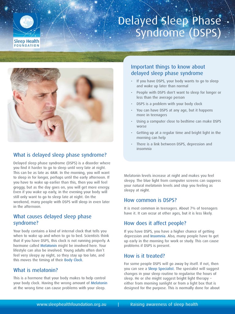 Delayed Sleep Phase Syndrome | PDF | Sleep | Physiology