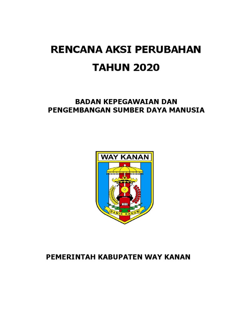 Rencana Aksi Perubahan 2020 | PDF | Pengelolaan Keuangan & Uang