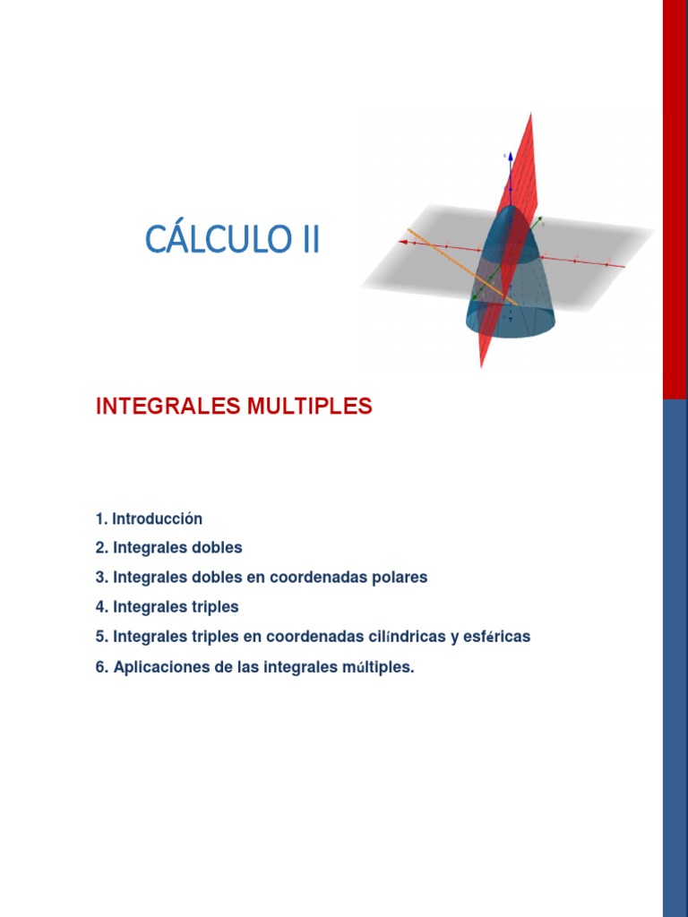 CÁLCULO II Integrales Multiples 1-21 | PDF | Integral | Análisis matemático