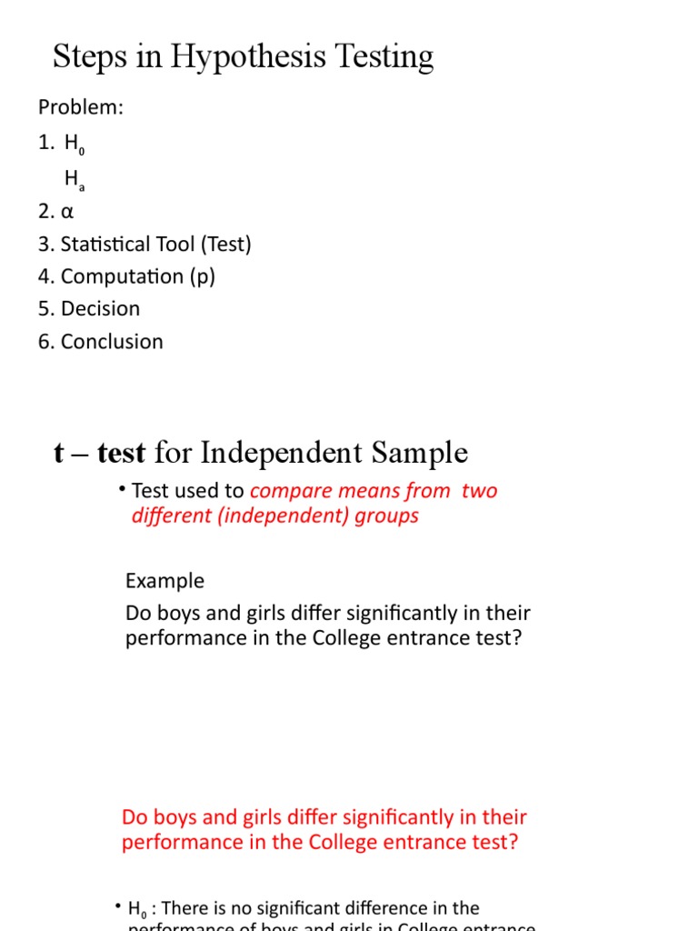 T-Test For Independent Samples-More Examples | PDF | Business ...