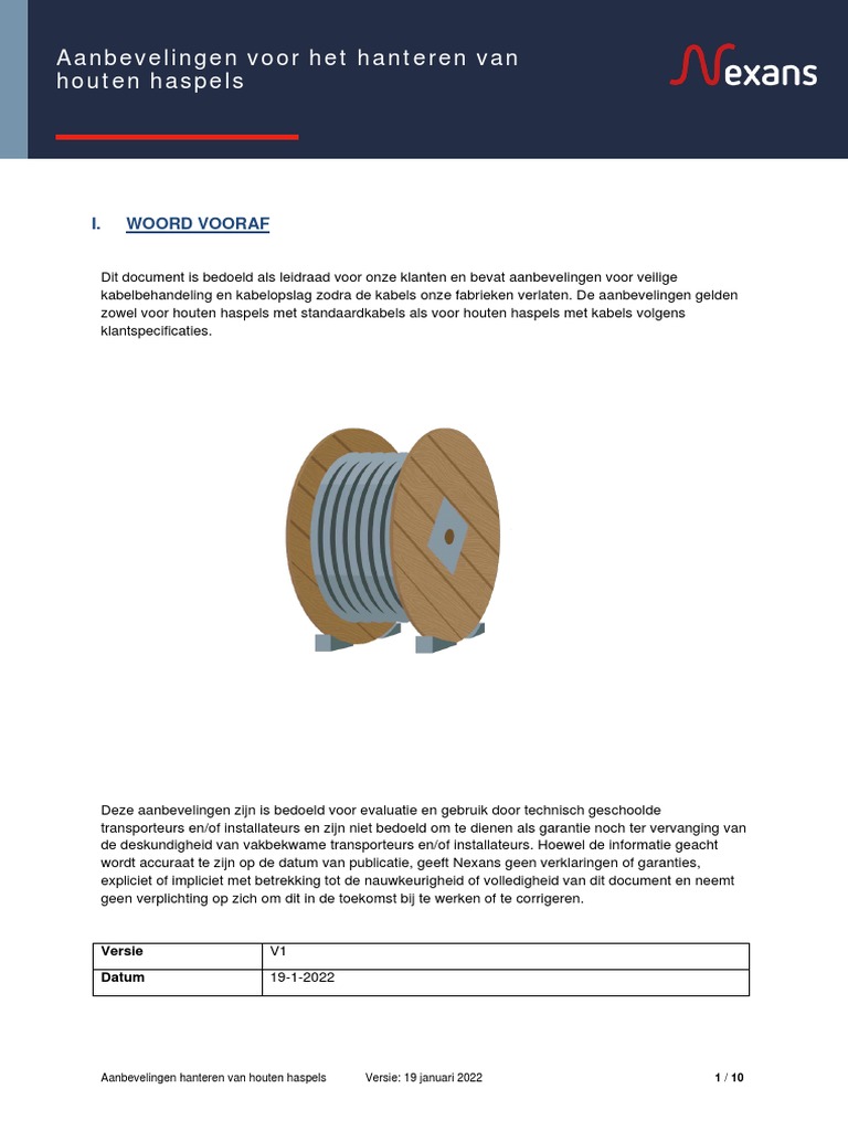NEXANS Drum Handling - NL - 202201 - Web | PDF