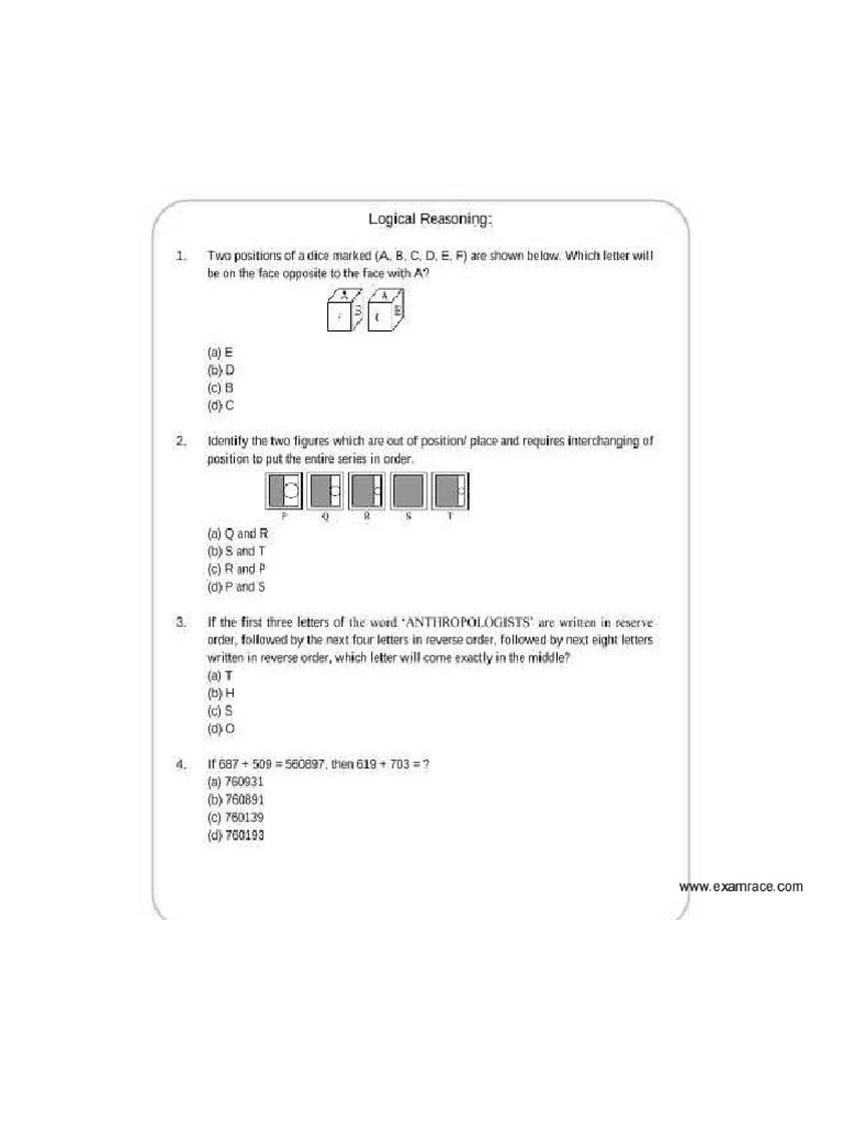 IMO Class 6 Paper 2013 | PDF