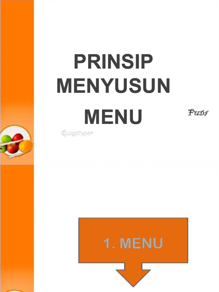 Prinsip Menyusun Menu | PDF
