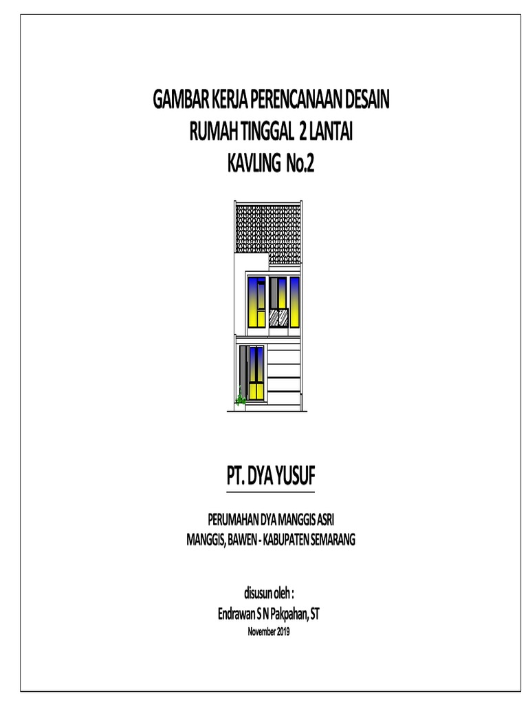 Gambar Kerja Kav No.2 Dya Manggis Bawen | PDF