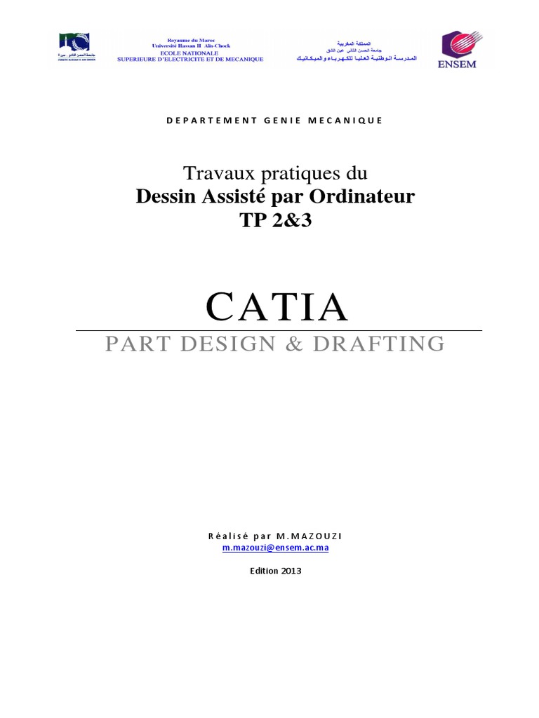 Catia: Part Design & Drafting | Descargar gratis PDF | Dessin technique ...