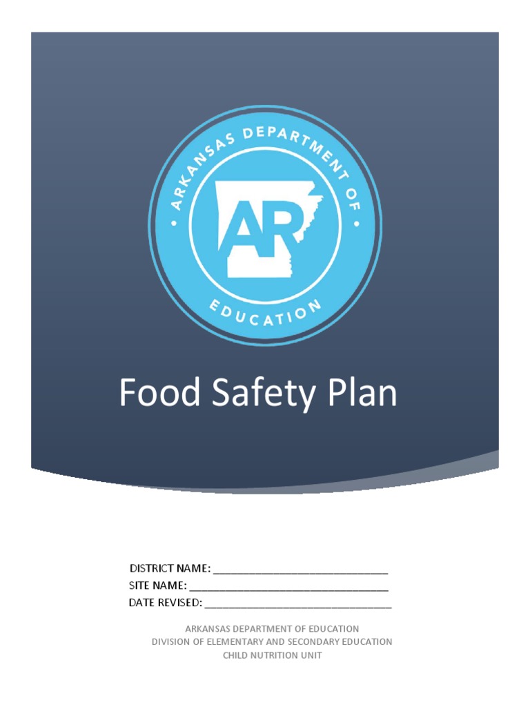 Food Safety Plan Revised 2020 | PDF | Hand Washing | Food Safety