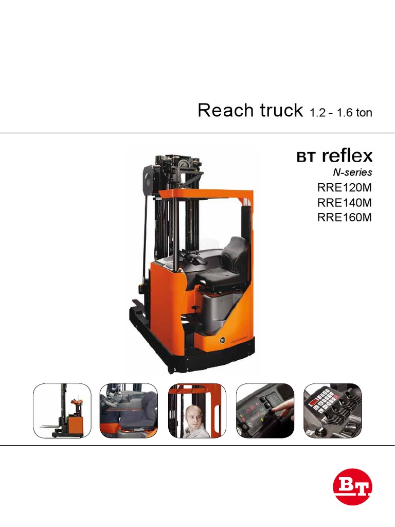 Specifications and Dimensions for the BT Reach Truck N-Series RRE120M ...