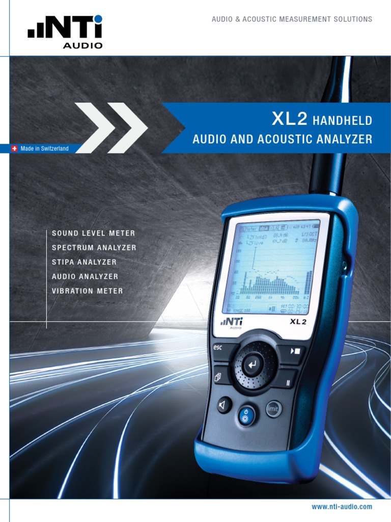 NTi Audio XL2 Catalog | PDF | Microphone | Spectral Density