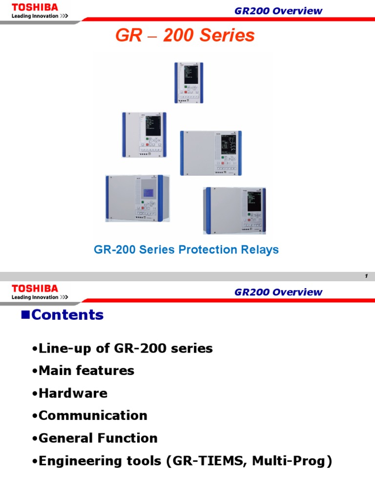 GR-200 Series Protection Relays | PDF | User Interface | Input/Output