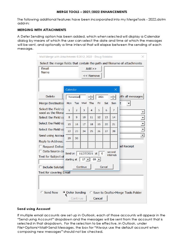 Merge Tools - 2022 Enhancements | PDF | Microsoft Outlook | Computing