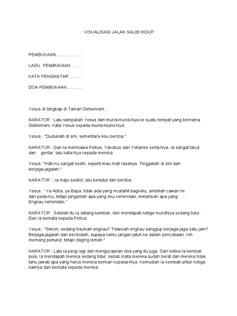 VISUALISASI - JALAN - SALIB - HIDUP (1) (AutoRecovered) | PDF