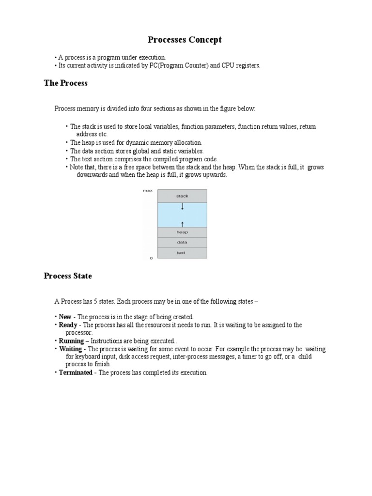 The Process: Processes Concept | PDF | Process (Computing) | Scheduling (Computing)