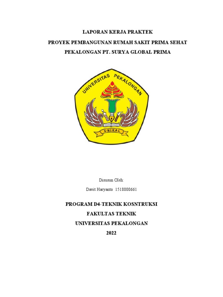 Laporan Kerja Praktek Davit Haryanto | PDF | Seni | Teknologi & Rekayasa