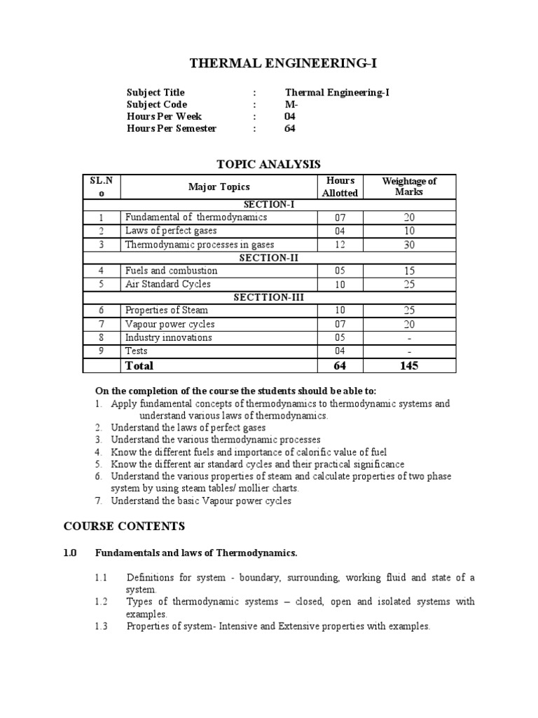 2.thermal Engineering | PDF | Gases | Thermodynamics