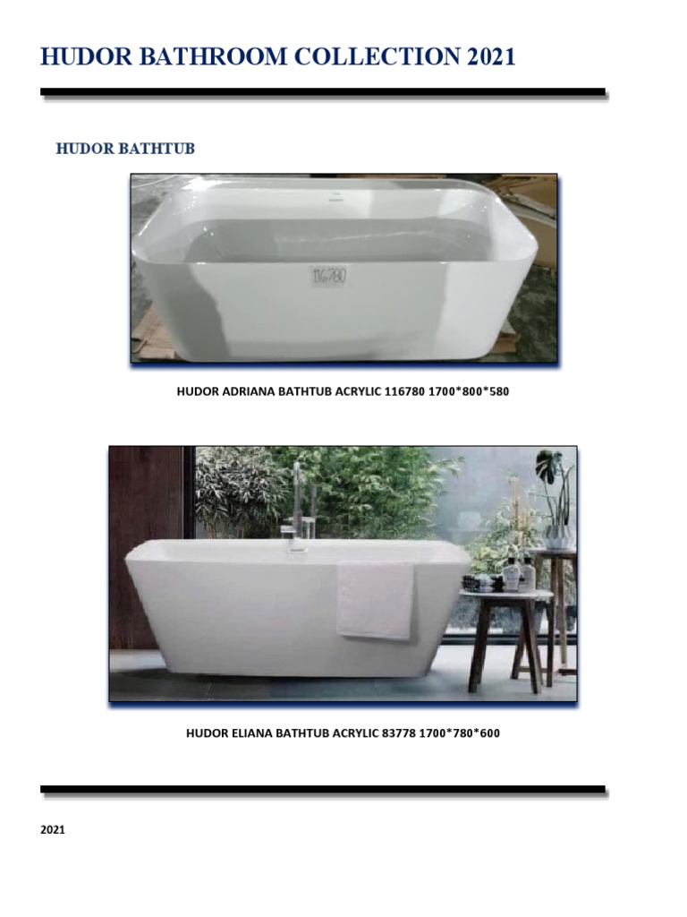 Hudor Bathroom Collection 2020 | PDF