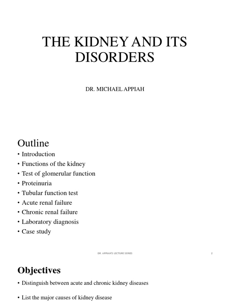 Understanding Kidney Disorders and Tests | PDF | Kidney | Clinical Medicine