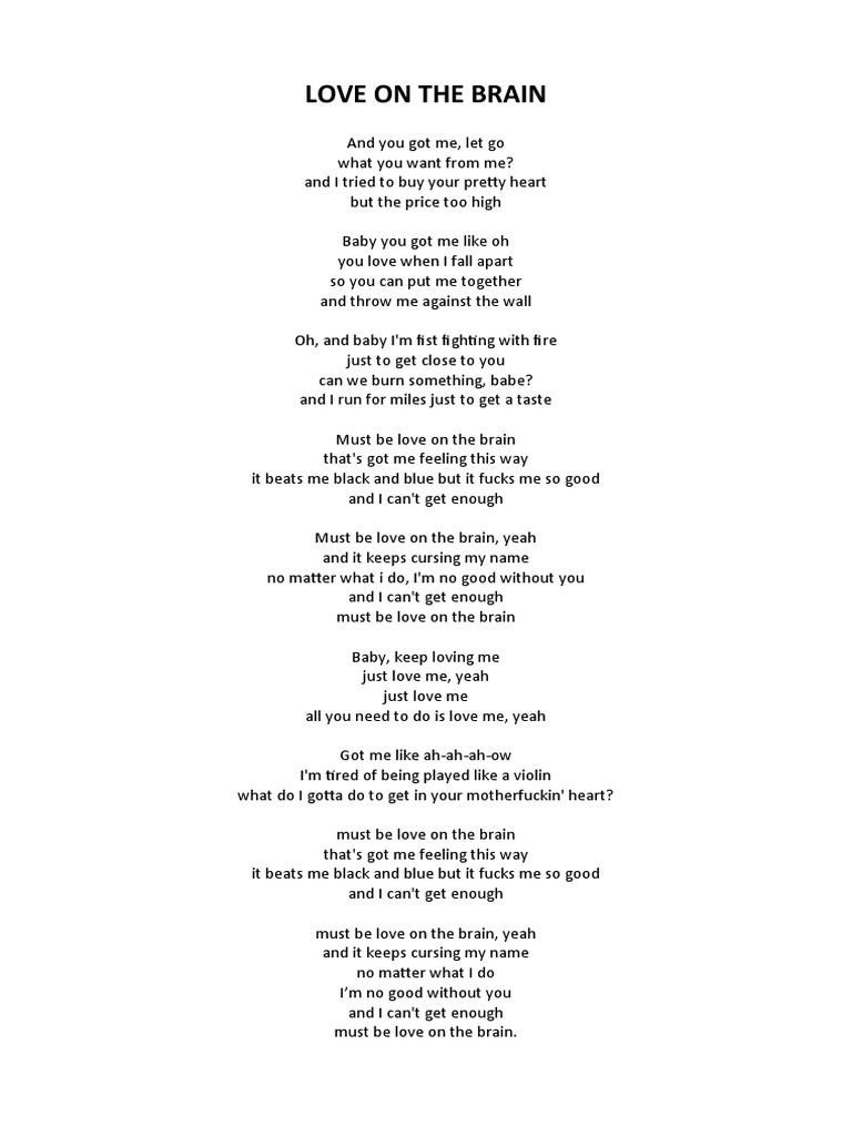 Love On The Brain | PDF