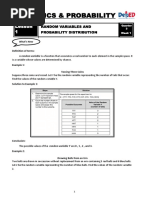Statistics & Probability LAS 1 | PDF | Random Variable | Probability Distribution